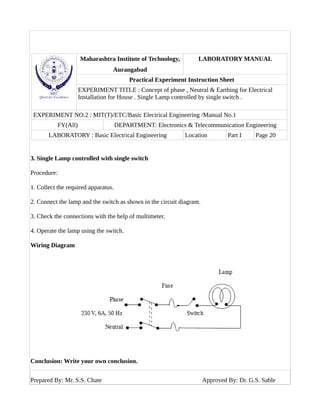 Experiment no. 2 | PDF
