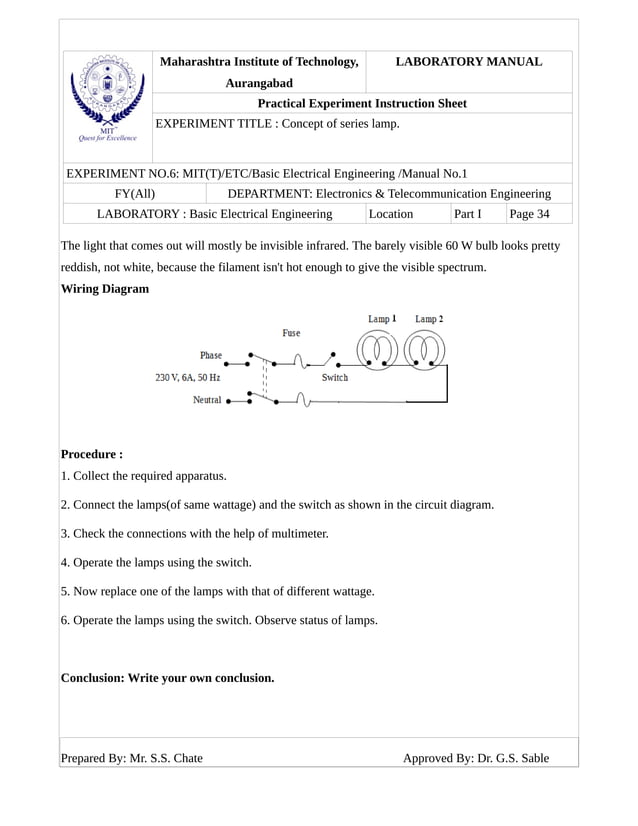 Experiment no. 6 | PDF