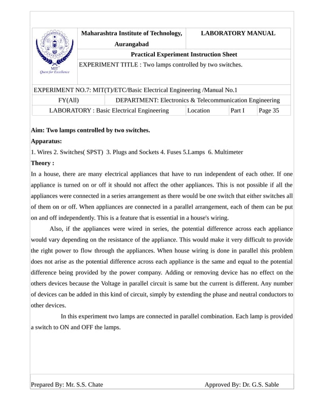 Experiment No 7 Pdf
