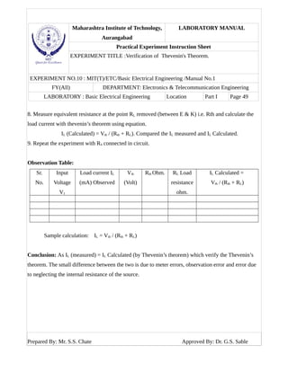 Experiment no. 10 | PDF