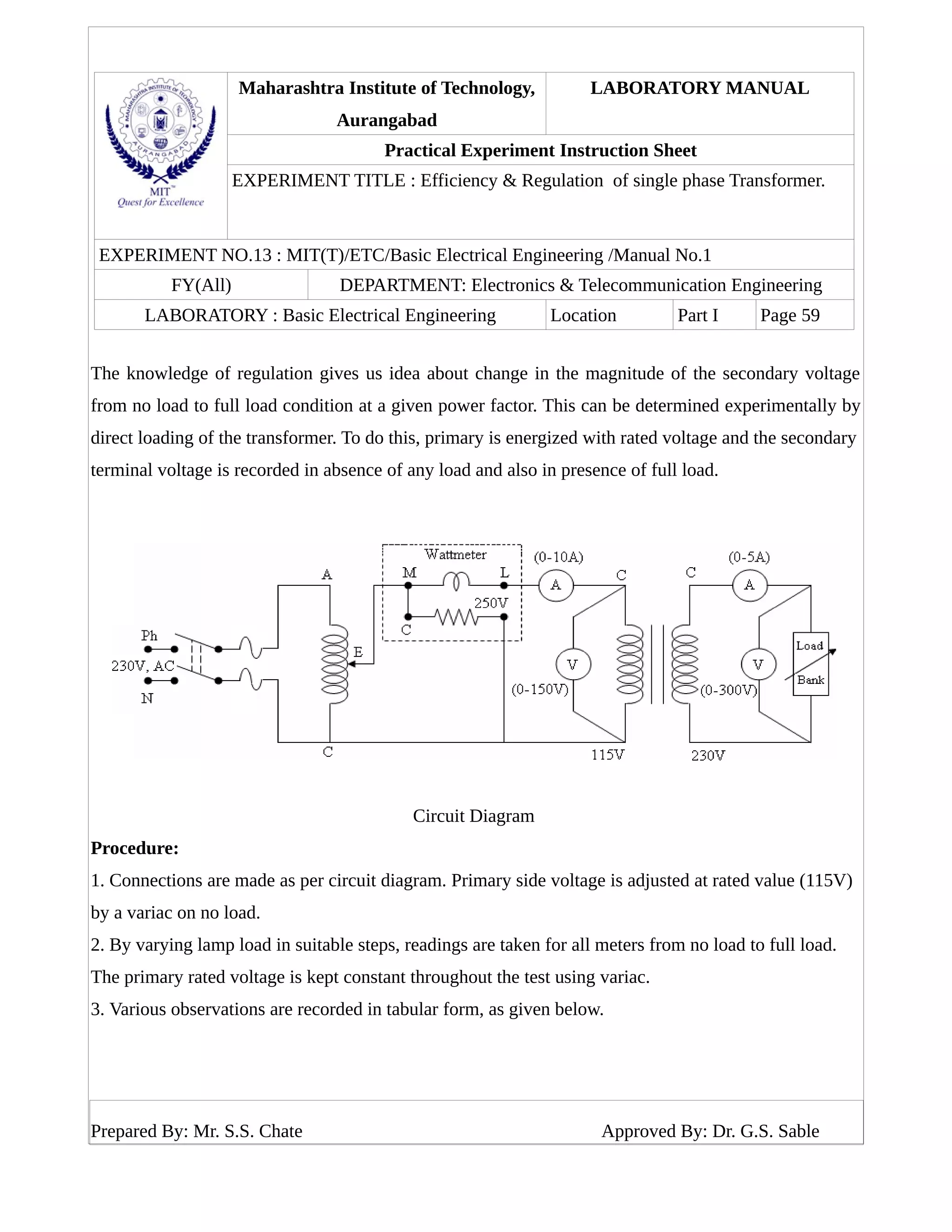Experiment no. 13 | PDF