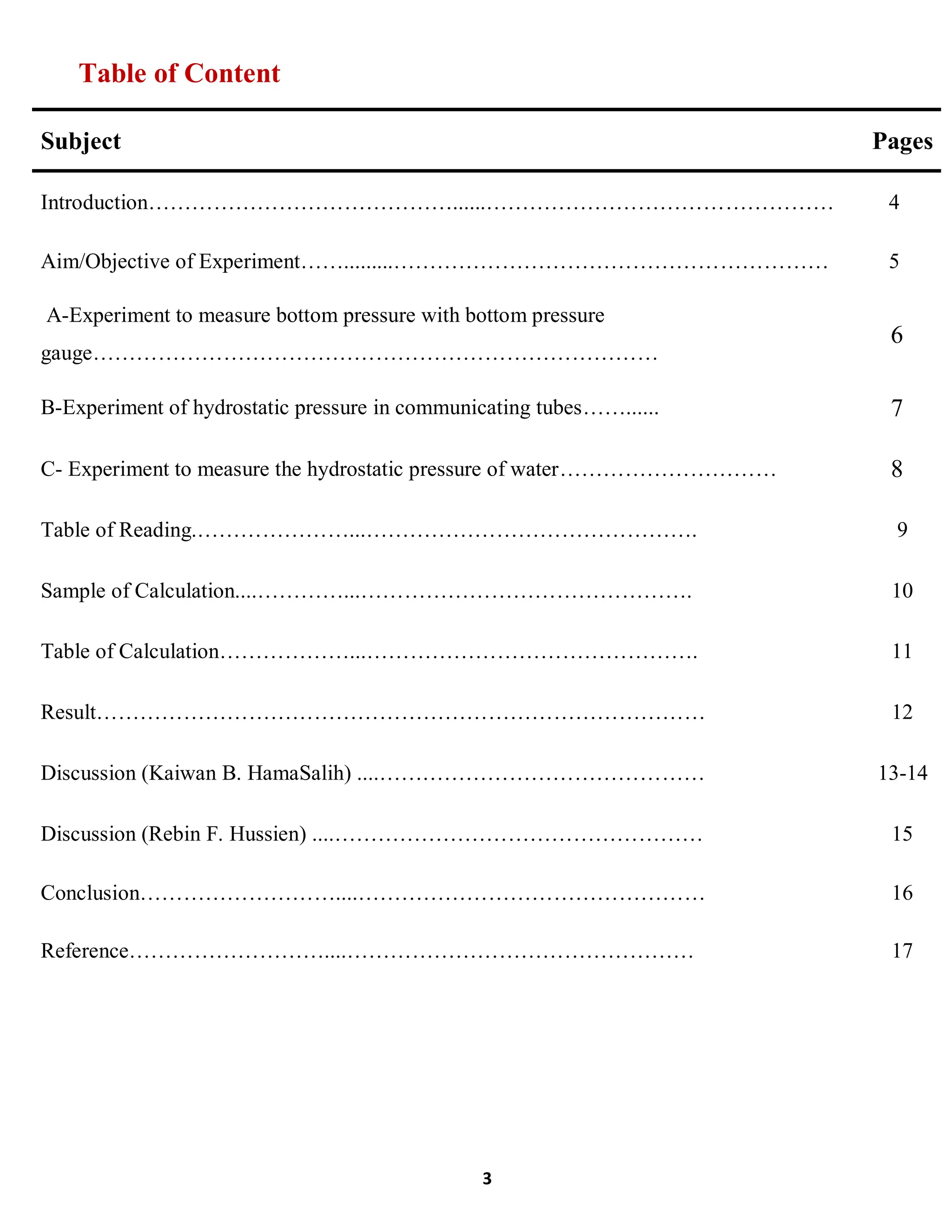 Pressure in still water and gases Experiment No. 3.pdf
