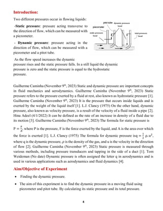 Exp. No 6 Static and dynamic pressure.pdf