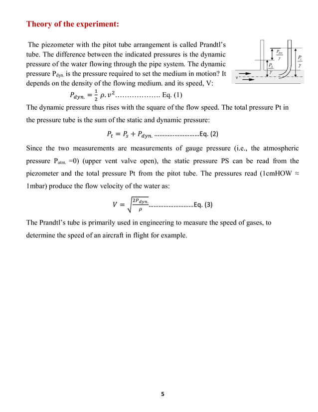Exp. No 6 Static and dynamic pressure.pdf
