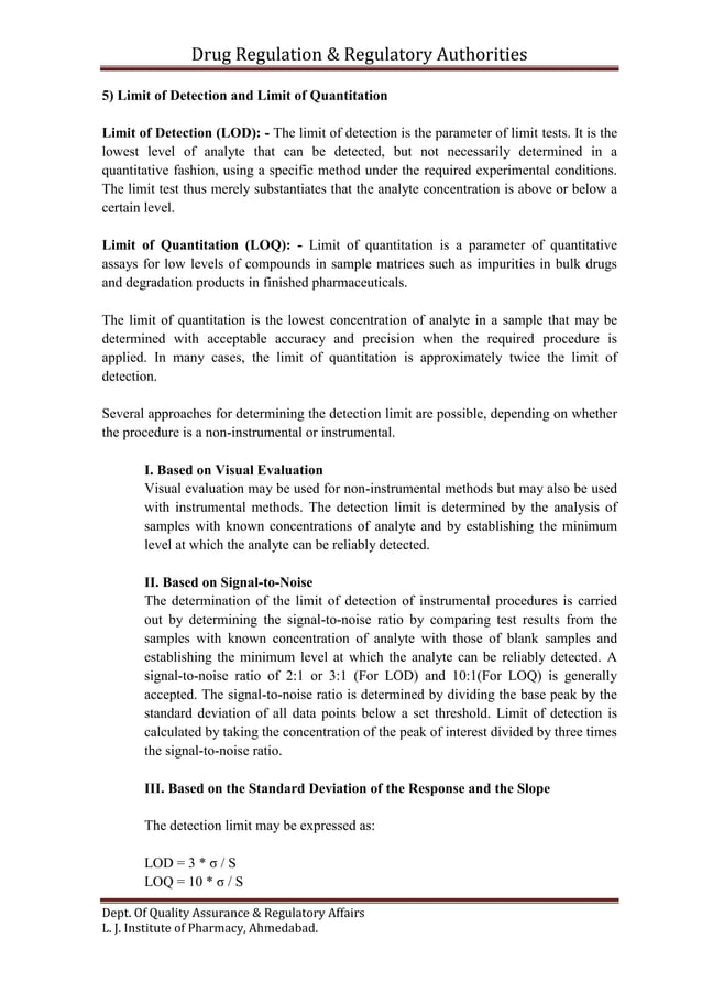 To perform Analytical method validation of Paracetamol Tablets by UV ...