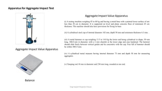 DETERMINATION OF AGGREGATE IMPACT VALUE. | PDF | Physics | Science