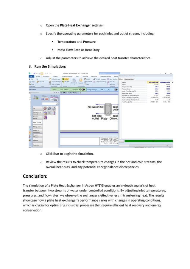 Experiment no 16 Aspen Hysys simulation.docx | Chemistry | Science