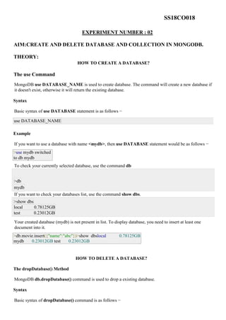 Experiment no 2 | PDF