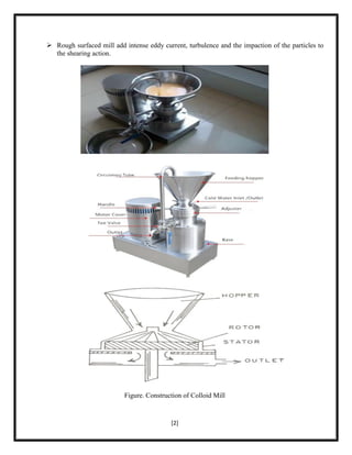 Demonstration of Colloid Mill, Planetary Mixer, Fluidized Bed Dryer ...