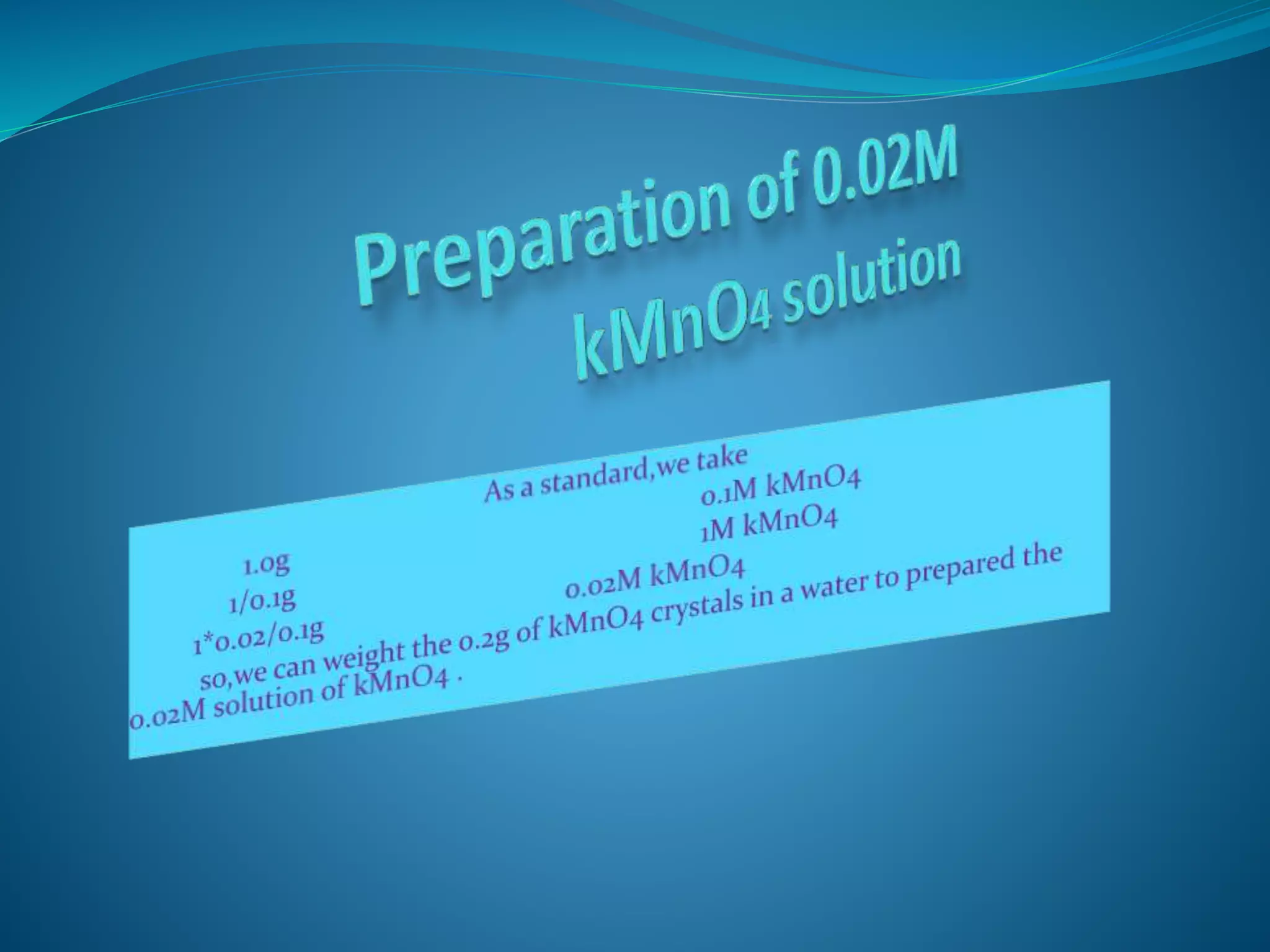 Experiment: Determined the amount of FeSO4.7H2O per 100 ml of the given ...
