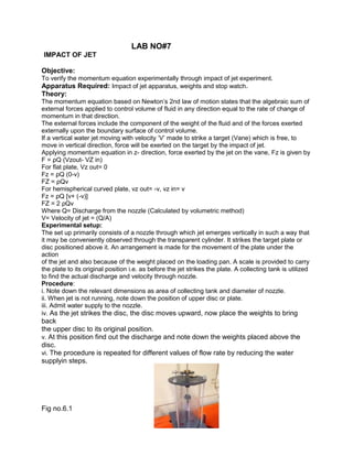 Experiment no 7 fluid mechanics lab | DOCX