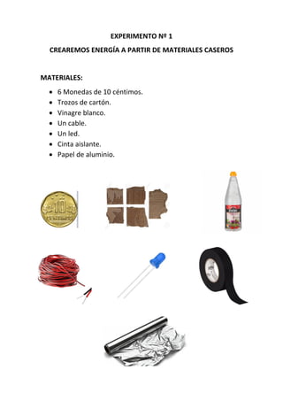Experimento para crear energía | PDF