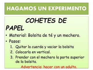 Experimento cohete | PPTX