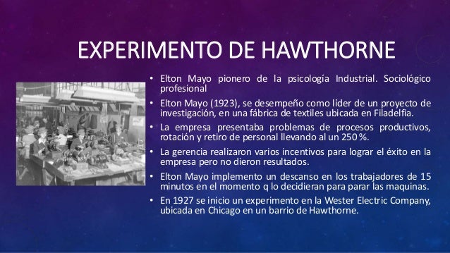 Experimento de hawthorne