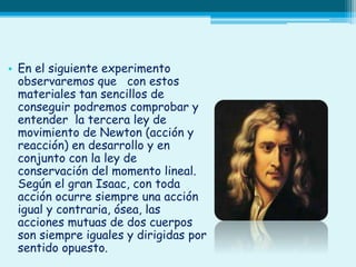 Experimento del globo cohete | PPTX