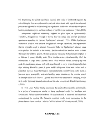 Experiment of lazaro spallansani (basic biology) unm | PDF | Free Download