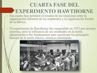 Experimento hawthorne viernes diurno | PPT