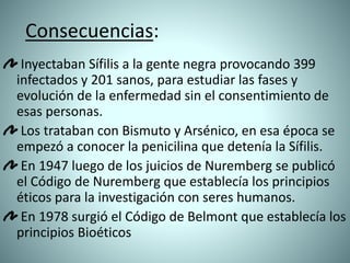 Experimento tuskegee | PPTX