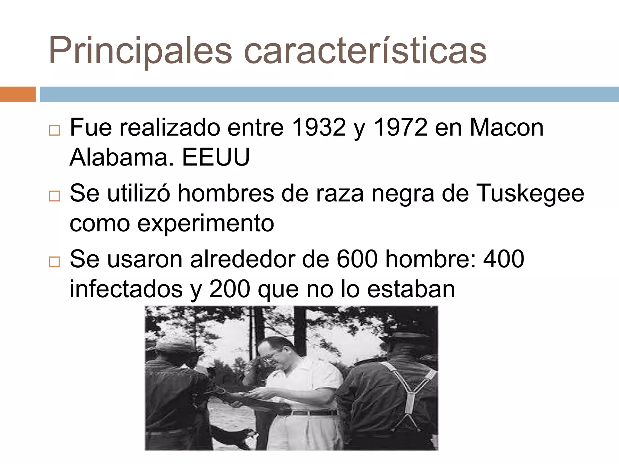 Experimento Tuskegee | PPTX