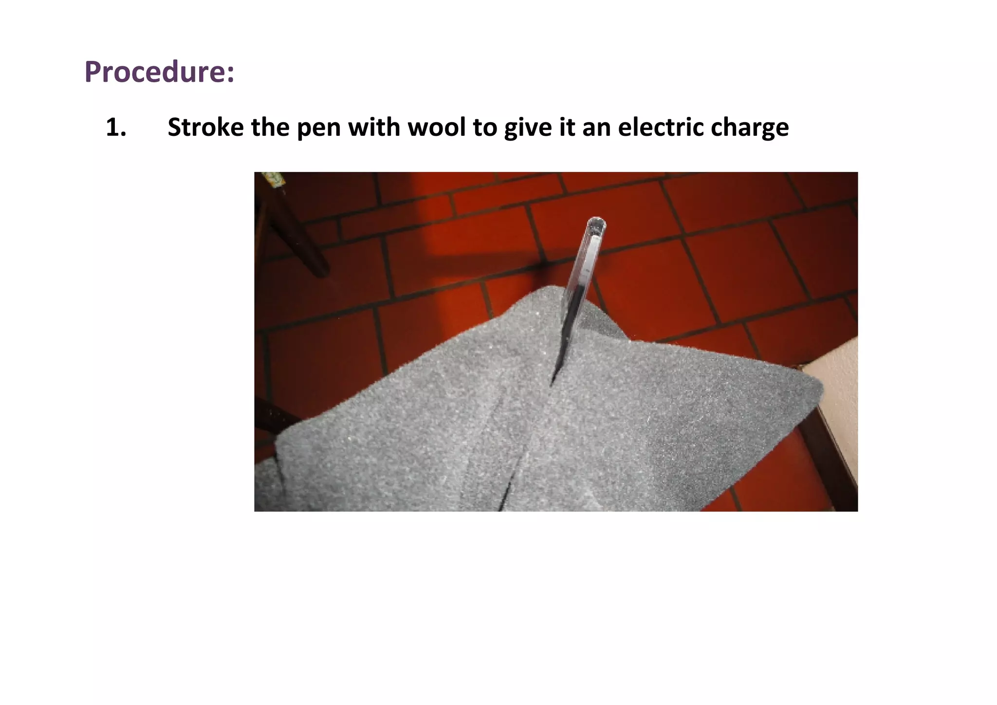 Electrostatic power experiment | PDF