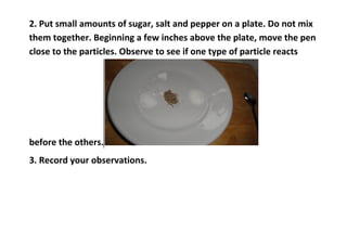 Electrostatic power experiment | PDF