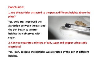 Electrostatic power experiment | PDF