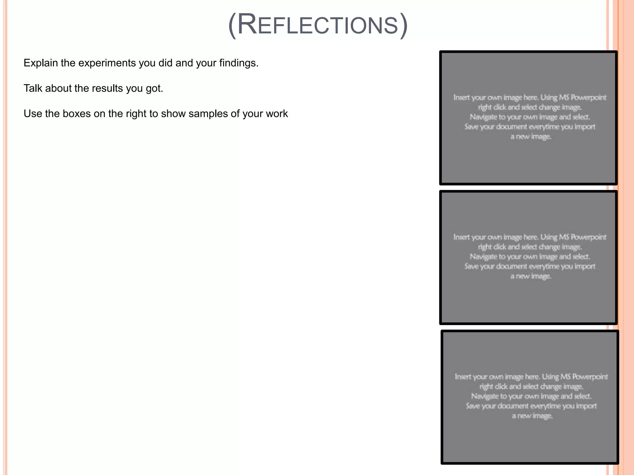 Experiments evidence template | PPTX
