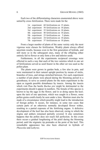 Experiments onplanthybridization mendel | PDF