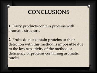 Experiments on starch protein and fat | PPT