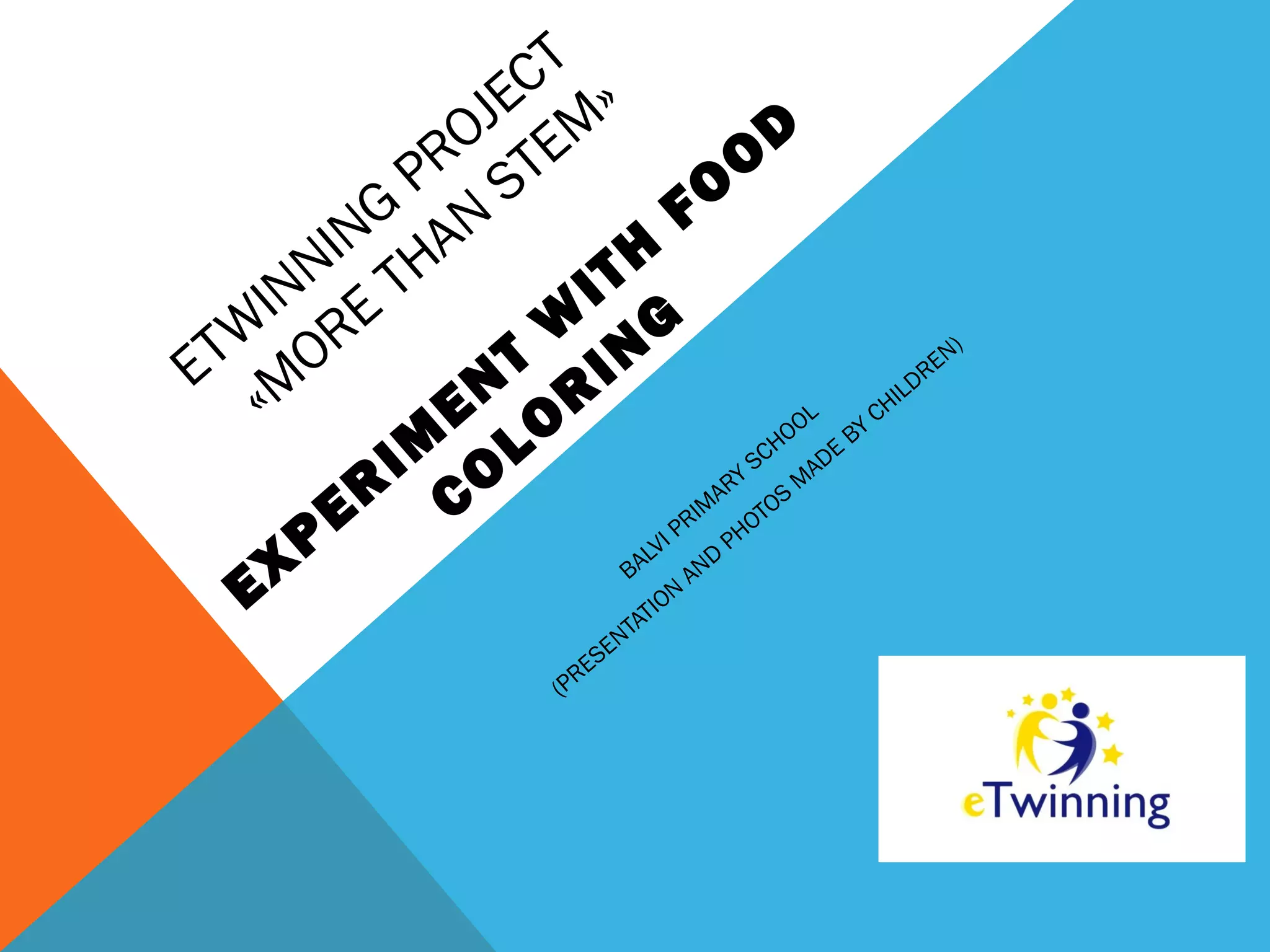 Experiment with food coloring | PPT