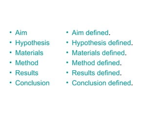 Experiment template | PPT