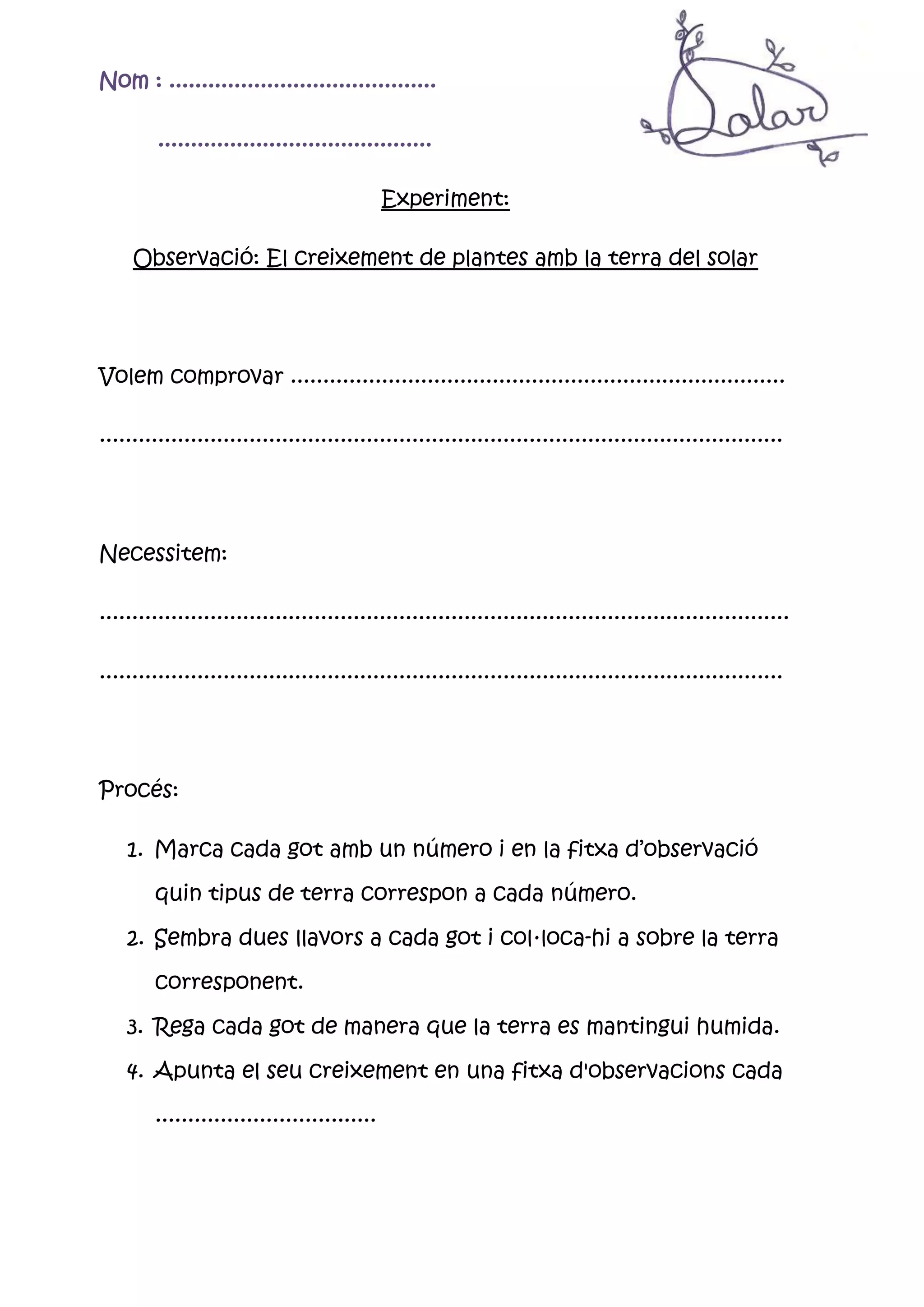 Experiment terra solar | PDF
