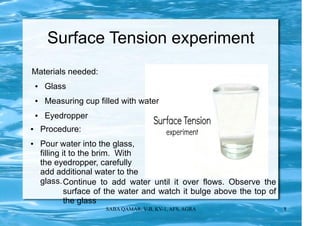 Experiment with water | PDF