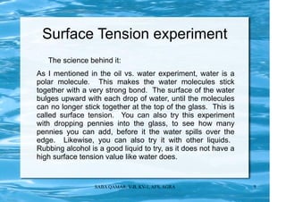 Experiment with water | PDF