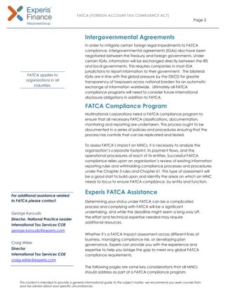 FATCA MNC Checklist final 2015 | PDF | Business Accounting & Finance ...