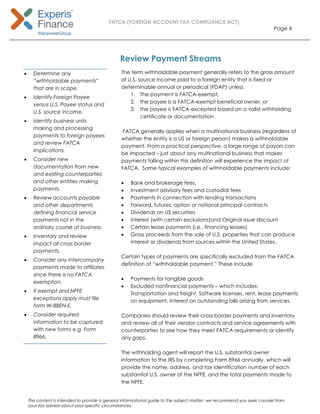 FATCA MNC Checklist final 2015 | PDF | Business Accounting & Finance ...