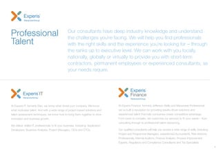 Experis - How we can help you | PDF