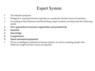 Expert system | PPT
