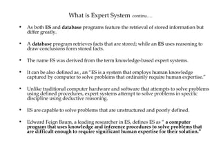 Expert system | PPT