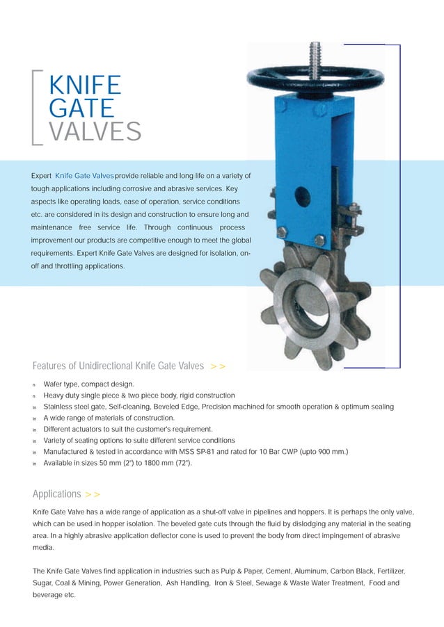 Expert knife gate-valves | PDF