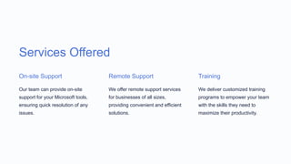 Expert Support for Microsoft Tools Guide | PPT