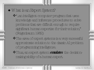 Expert Systems | PPT