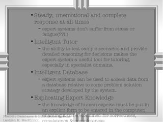 Expert Systems | PPT