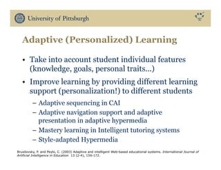 From Expert-Driven to Data-Driven Adaptive Learning | PDF