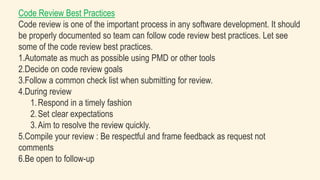 Expert Code Review best practices | PPTX