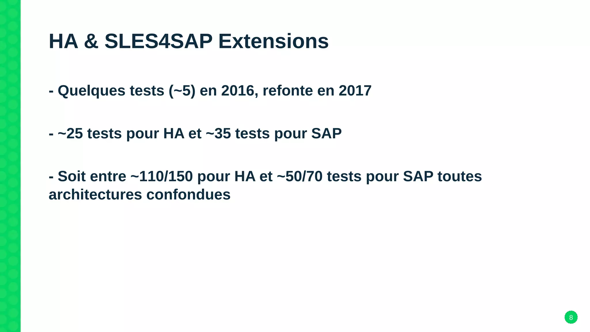 Expert Day 2019 - HA et SAP : How QA is done | PPT
