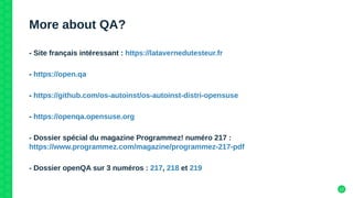 Expert Day 2019 - HA et SAP : How QA is done | PPT