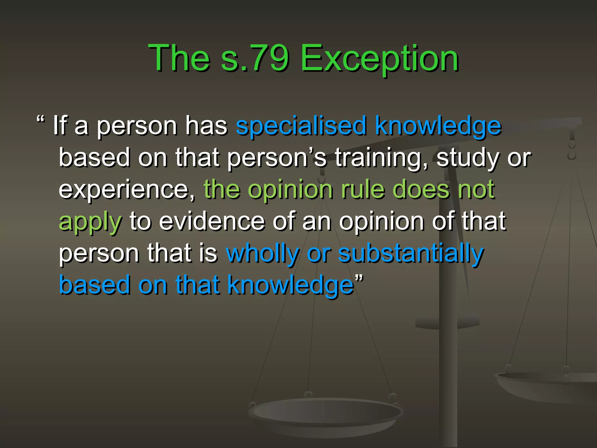 Expert evidence in building and construction | PPT
