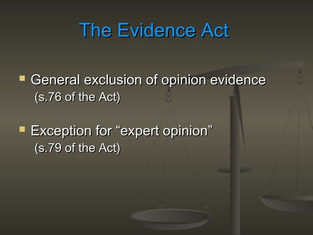 Expert evidence in building and construction | PPT