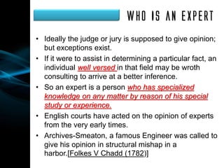 Admissibity of Expert Evidence | PDF